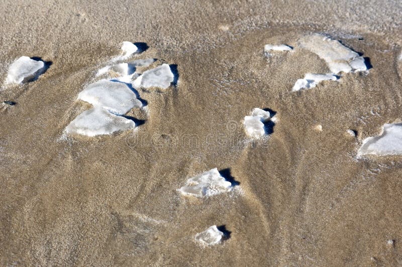 Icy Cold Beach stock image. Image of jersey, cold, beach - 69748255
