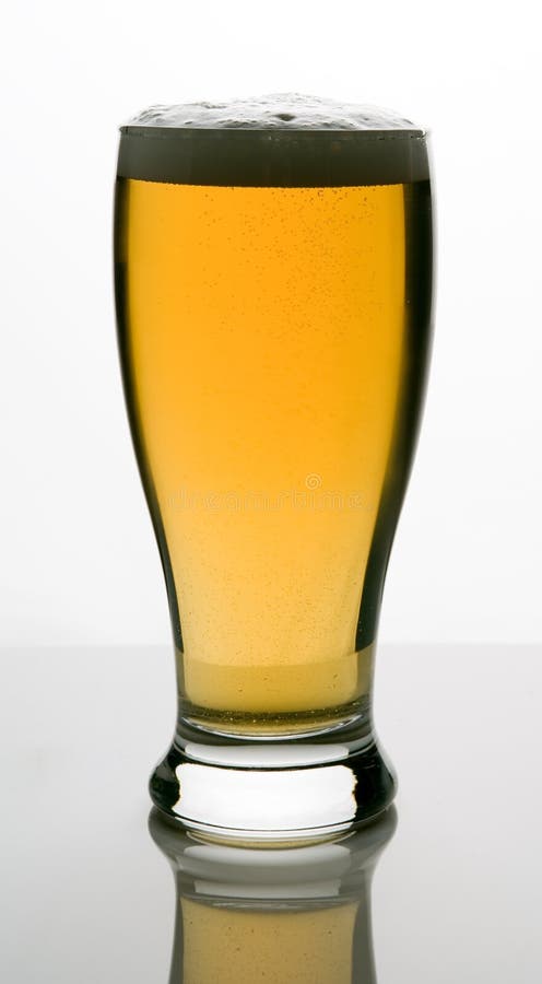Icy Cold Frosty Draft Beer in Glass Stock Photo - Image of pour, draft ...