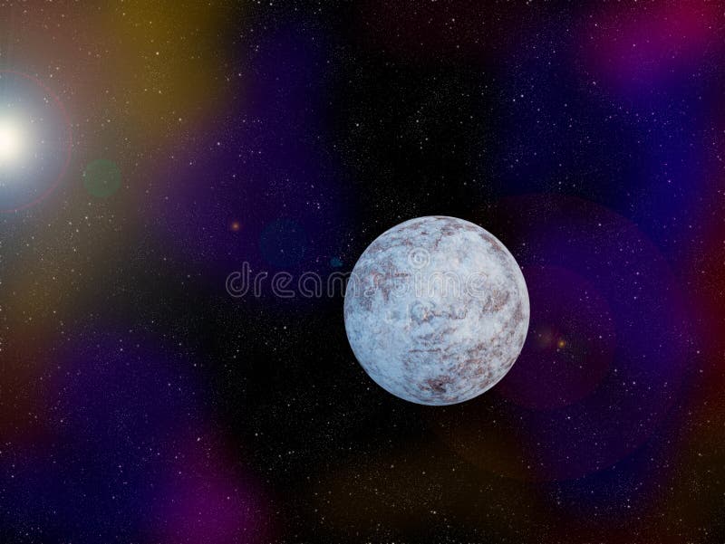 Icy Cold Planet stock illustration. Illustration of planetary - 65527931