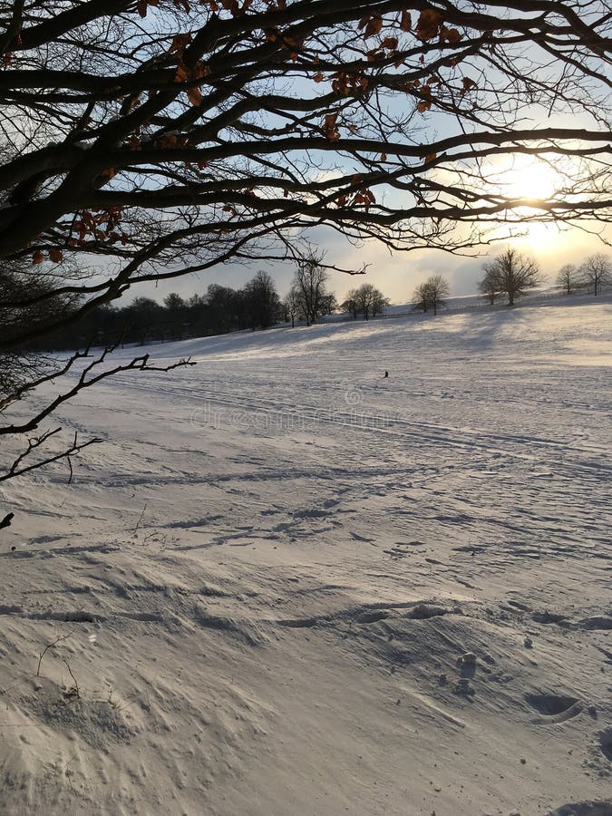 Snow stock image. Image of cold, afternoon, snow, winters - 111267165