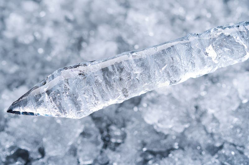 Icy Crystal Structure Close-up Stock Illustration - Illustration of ...