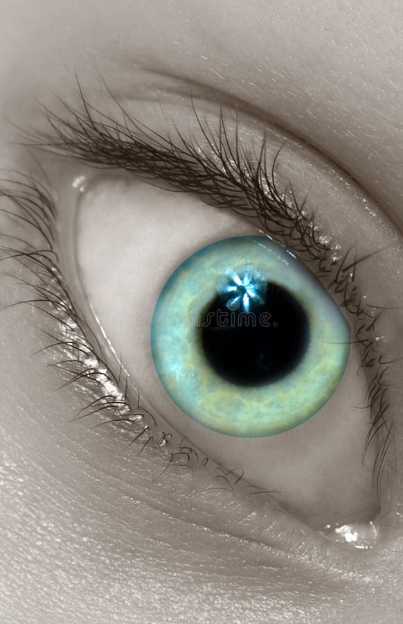 Icy Eye stock photo. Image of white, colors, body, concept - 482236