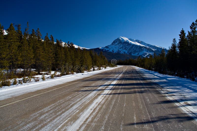 Icy Highway stock photo. Image of park, morning, scenic - 505796