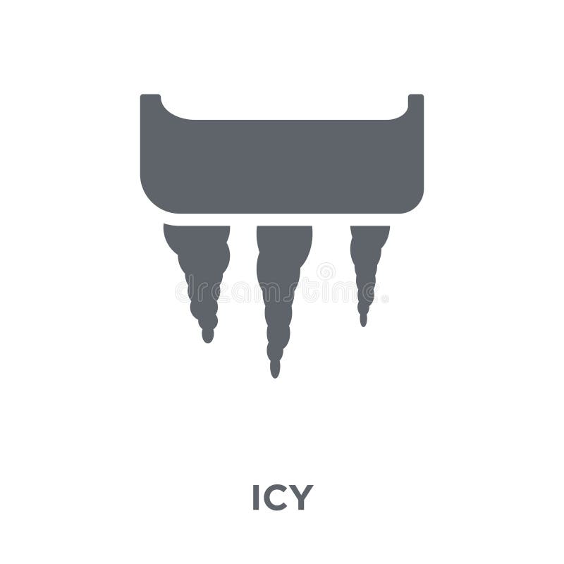 Icy Icon from Weather Collection. Stock Vector - Illustration of frost ...