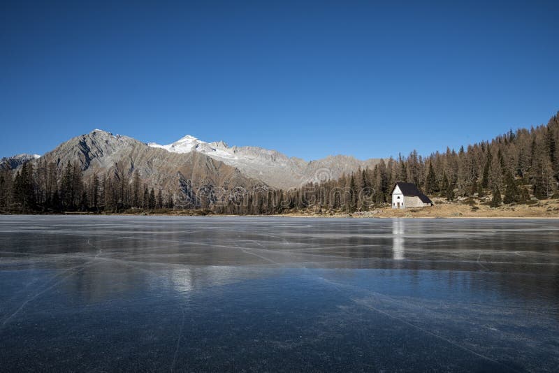 Icy lake stock photo. Image of alpes, alps, lake, cracks - 64687866