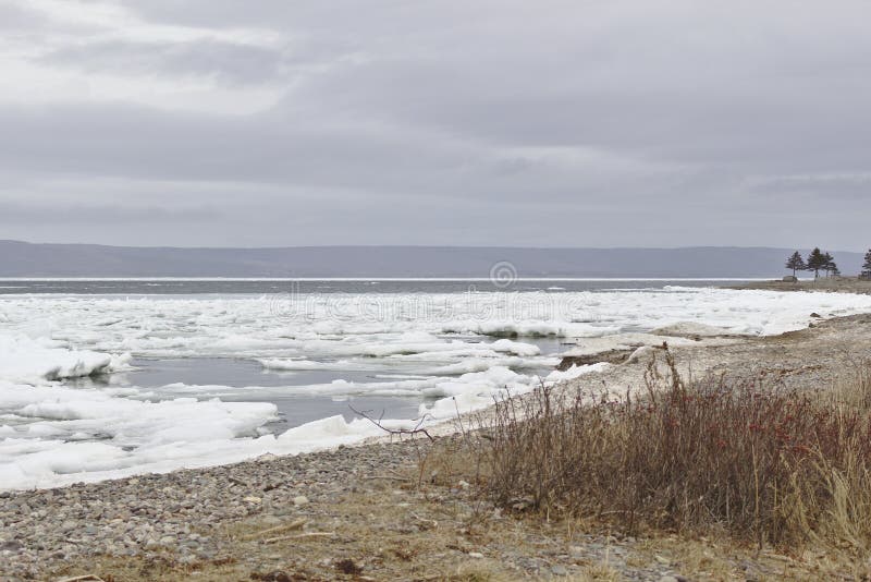 Icy lake stock photo. Image of nature, outdoors, scenery - 143860928