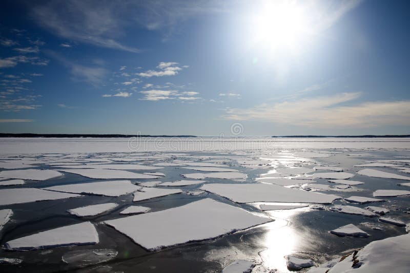 Icy landscape stock photo. Image of nature, frozen, coast - 13308986