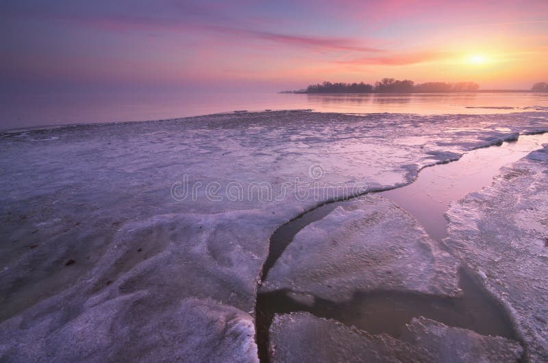 Icy morning stock photo. Image of reflection, beautiful - 91085724
