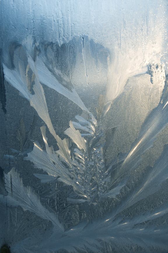 Icy pattern on glass stock image. Image of window, white - 13215777