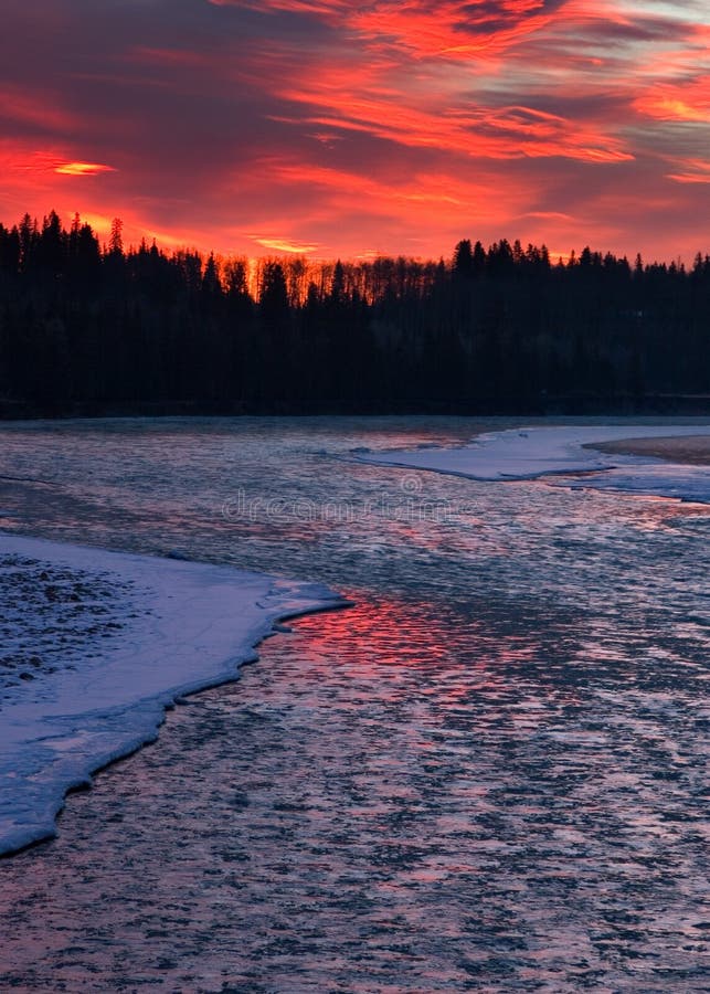 Icy River stock image. Image of frigid, inspiring, dawn - 479221