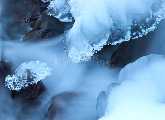Icy river stock image. Image of scenic, lonely, frost - 7832079