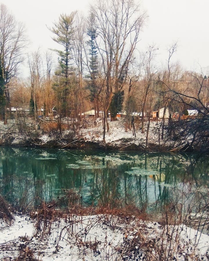 Icy river. stock image. Image of river, moment, capture - 88585213