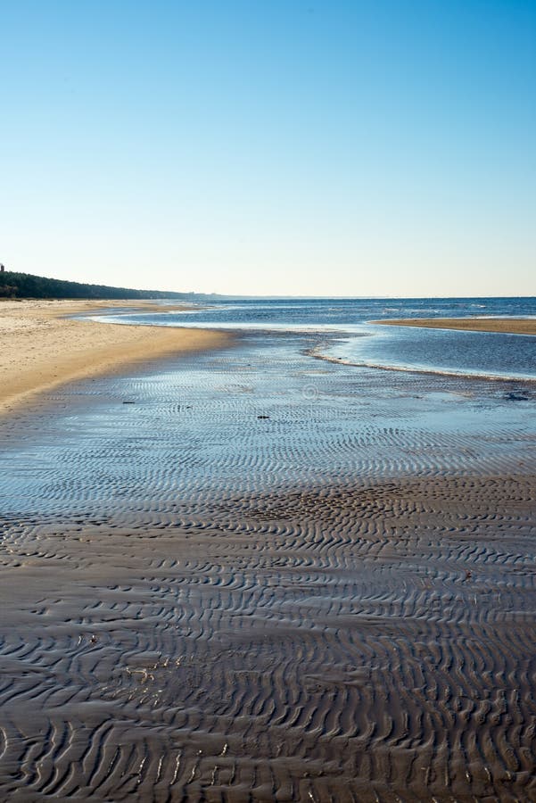 Icy Sea Beach with First Ice Pieces Stock Photo - Image of nature ...