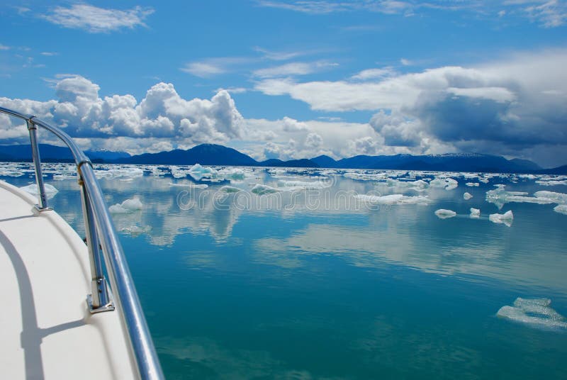 Icy sky stock photo. Image of boat, alaska, southeast - 15175640