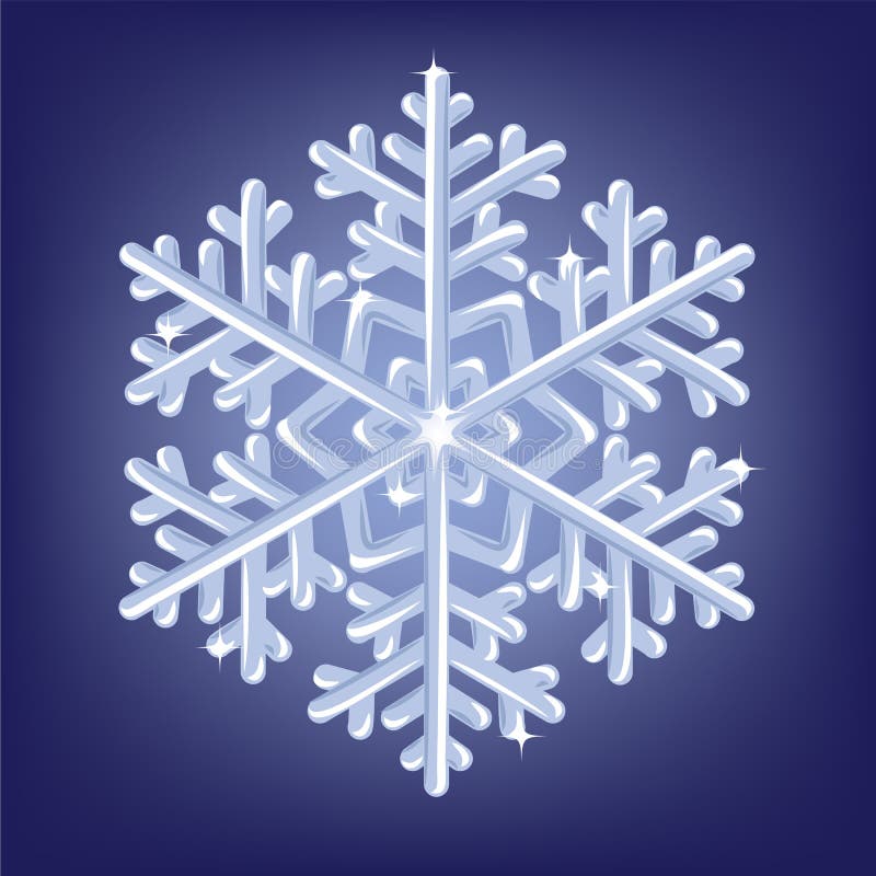 Icy snowflake stock vector. Illustration of snow, star - 27644218