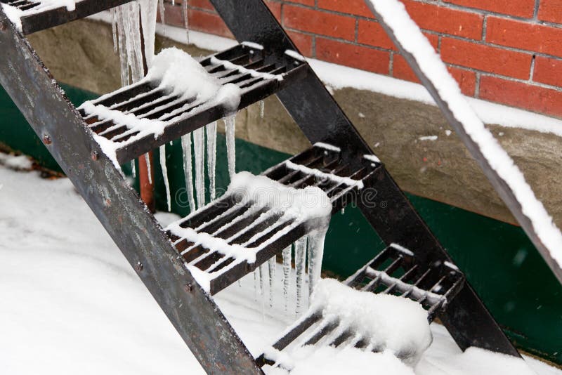 Icy Steps stock photo. Image of snow, grate, delicate - 26903306