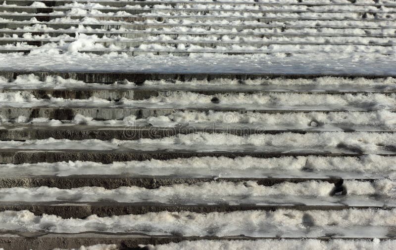 Icy steps stock photo. Image of icing, snow, fracture - 65083094