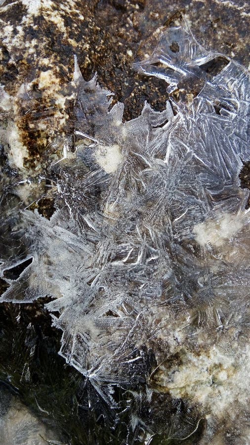 Icy stone 2 stock photo. Image of winter, nature, freeze - 134870860