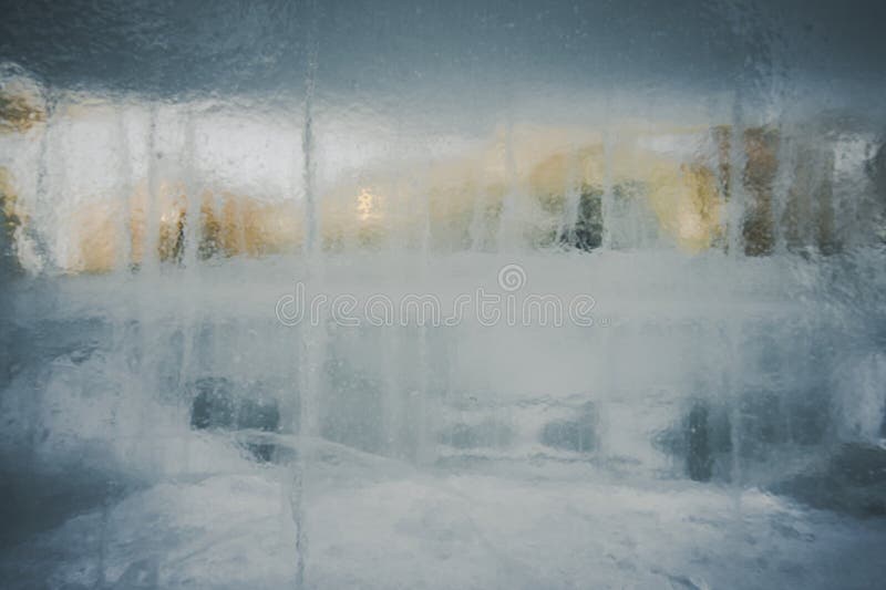 Icy Texture and Daylight Breaking through Ice. Stock Image - Image of ...