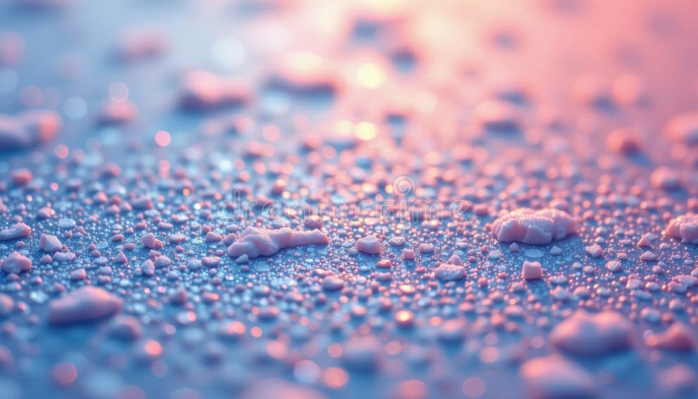 Icy Tinted Rose To Indigo Gradient Under Soft Refraction Effect Stock ...