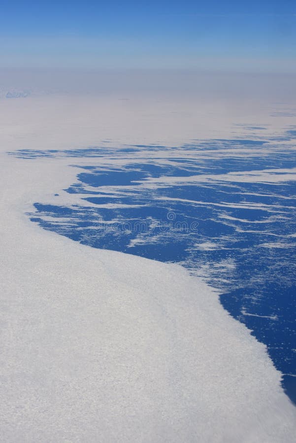 Icy Waters Over the Greenland Stock Image - Image of polar, scenic ...