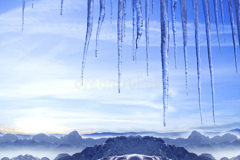 Icy winter cold scenery stock image. Image of weather - 17552355