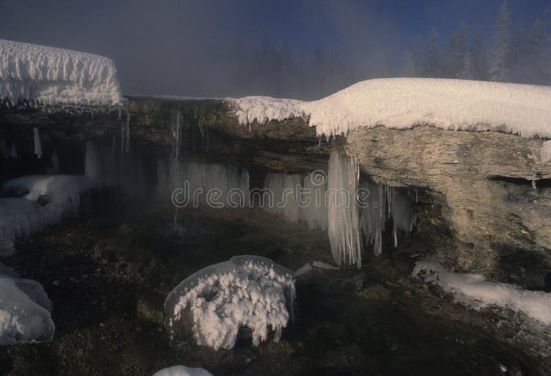 Icy Winter Scene stock photo. Image of winter, rocks, chilling - 8522400