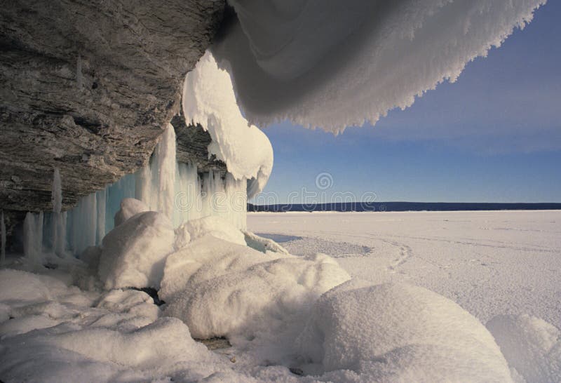 Icy Winter Scene stock image. Image of icicles, polar - 8522519
