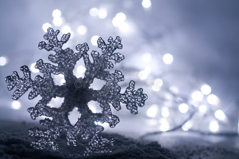 Icy Winter Snowflake stock photo. Image of decoration - 7254574