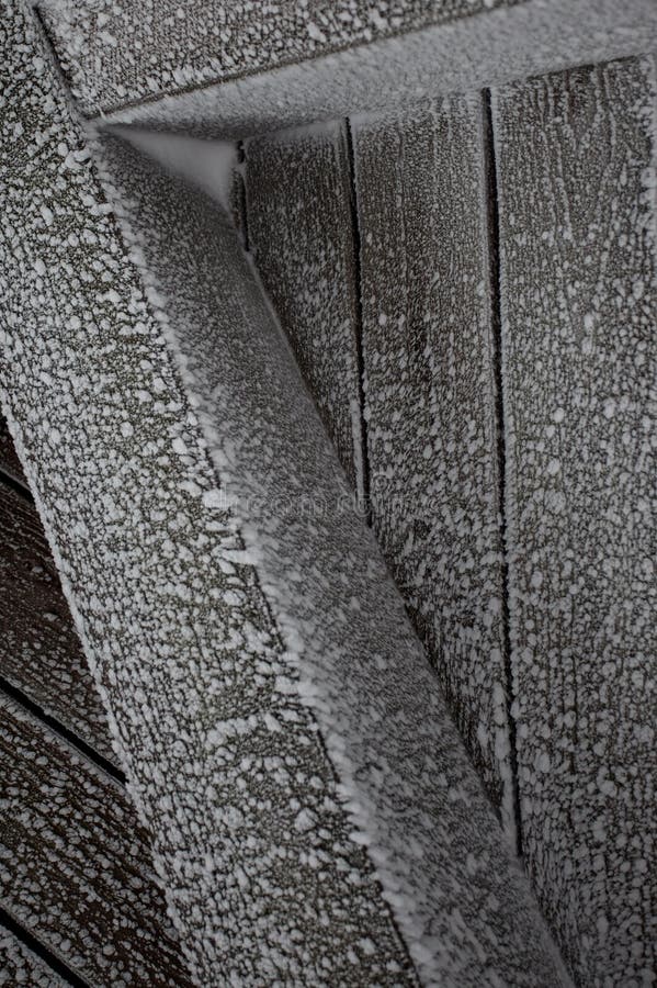 Icy wooden construction stock image. Image of lumber - 35722233
