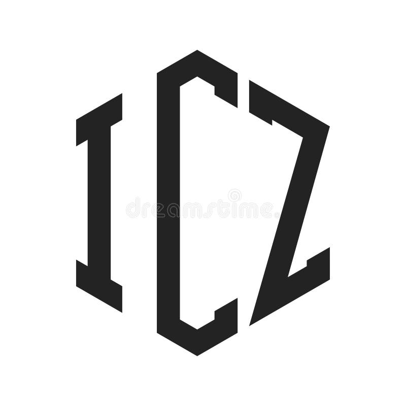 ICZ Logo Design. Initial Letter ICZ Monogram Logo Using Hexagon Shape ...