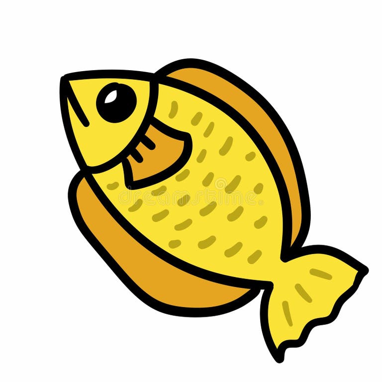 Icône De Dessin Animé De Poisson Doodle Illustration Stock - Illustration du conception, moderne ...