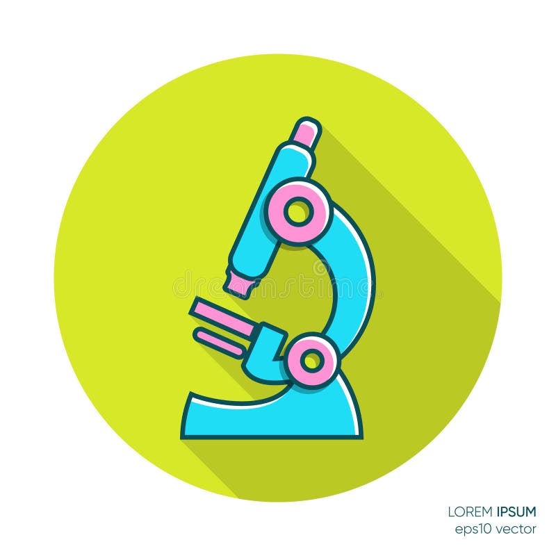 Icône De Microscope Vectoriel Science Et Symbole De Médecine Illustration de Vecteur ...