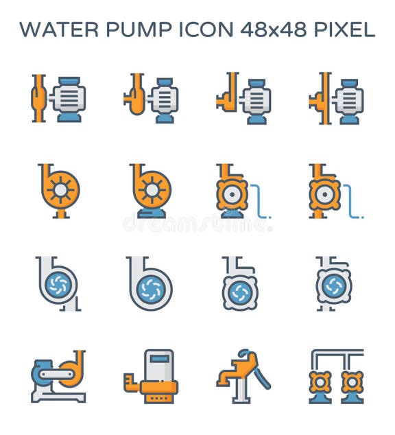 Icône de pompe à eau illustration de vecteur. Illustration du ingénierie - 120049302
