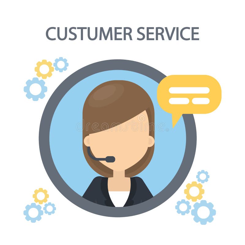 Icône De Bureau De Service Client Symbole De Réception Illustration de Vecteur - Illustration du ...