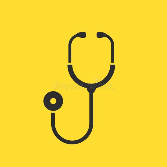 Icône de stéthoscope illustration de vecteur. Illustration du diagnose - 131496861