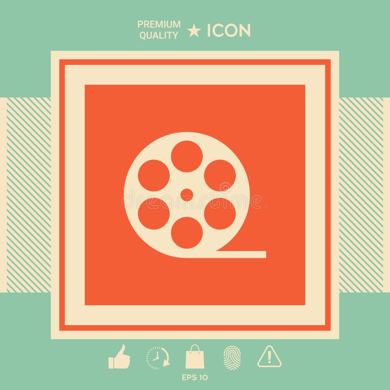 Icône De Symbole De Film De Bobine Illustration de Vecteur - Illustration du électronique ...