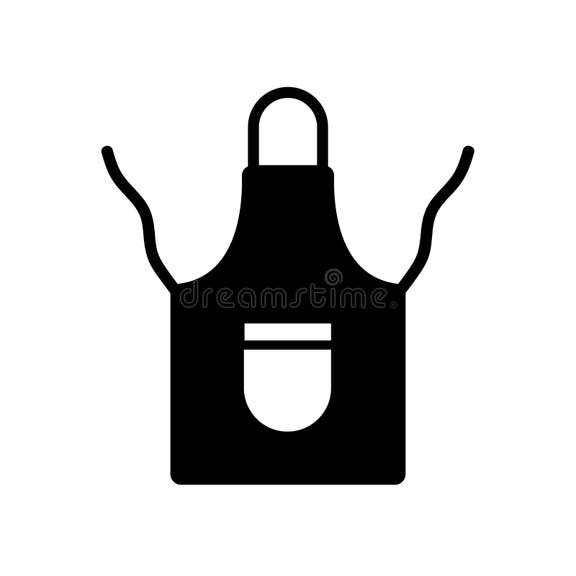 Icône de tablier illustration de vecteur. Illustration of tissu - 131156005