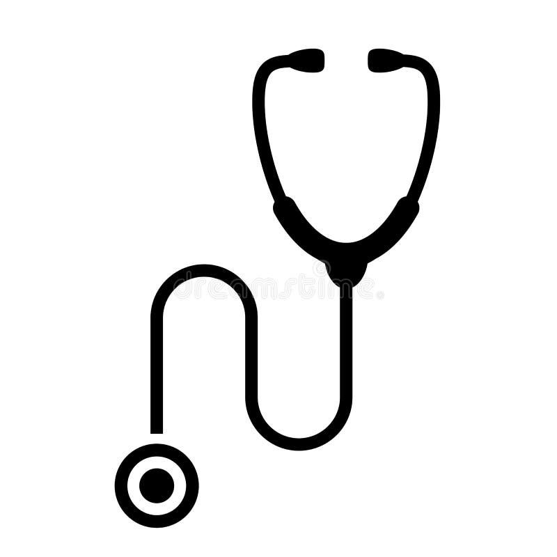 Stethoscope Vector Eps, Hand Drawn, Vector, Eps, Logo, Icon, Silhouette Illustration by ...