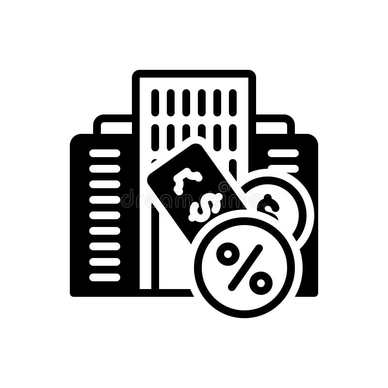 Icône Mix Pour La Fiscalité La Fiscalité Et La Finance Illustration De