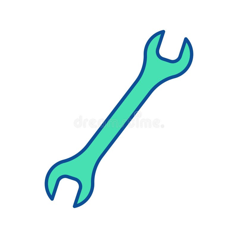 Icône Wrench. Outil De Construction. Image Vectorielle Couleur ...