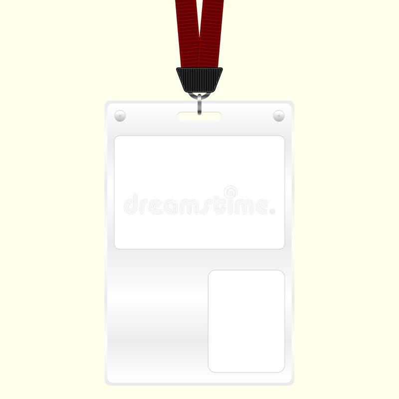 ID badge stock vector. Illustration of card, paper, security - 24341649