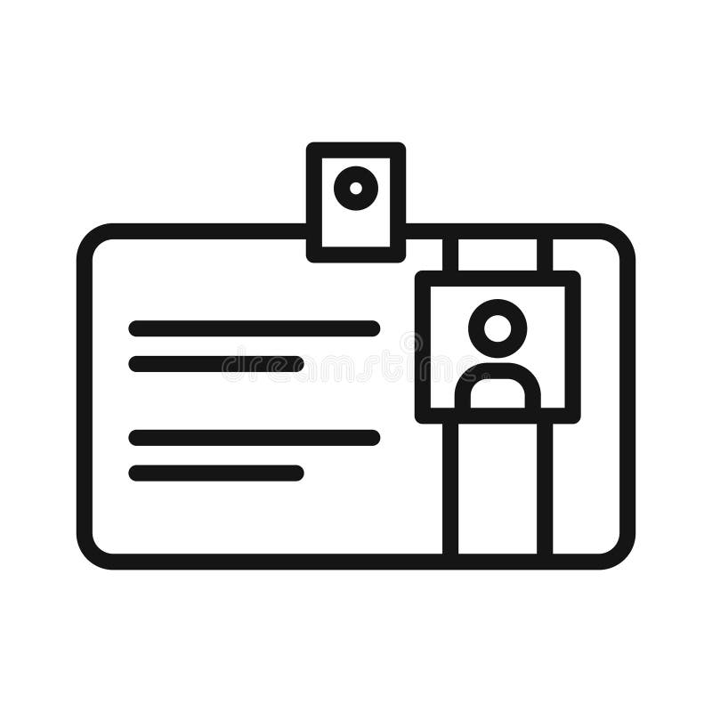 Identification ID Badge Icon Perfect for Security and Access Control ...