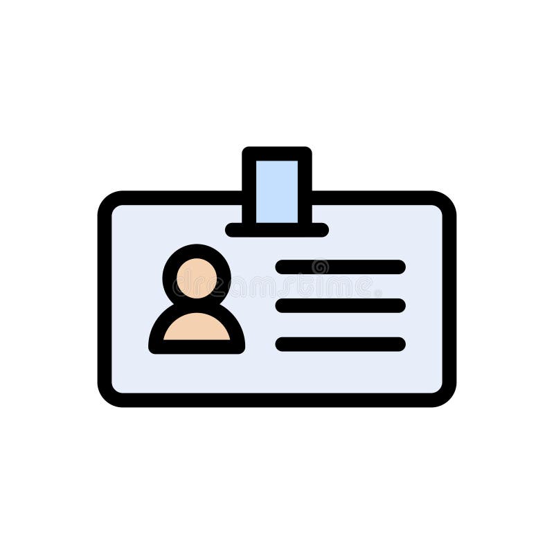 Id badge stock vector. Illustration of single, identity - 217339610