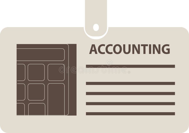 ID card Accounting stock vector. Illustration of recognize - 261094608