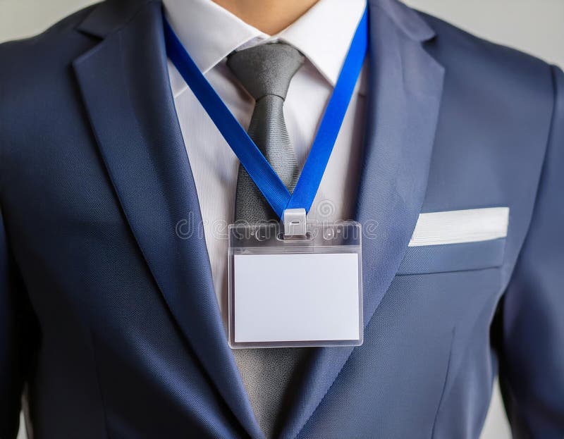 ID Card or Badge, Symbolizing Personal Identification, Credentials, and ...