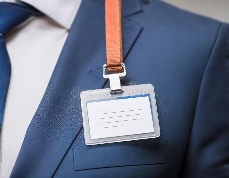 ID Card or Badge, Symbolizing Personal Identification, Credentials, and ...