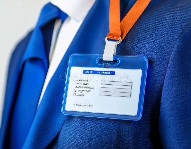 ID Card or Badge, Symbolizing Personal Identification, Credentials, and ...