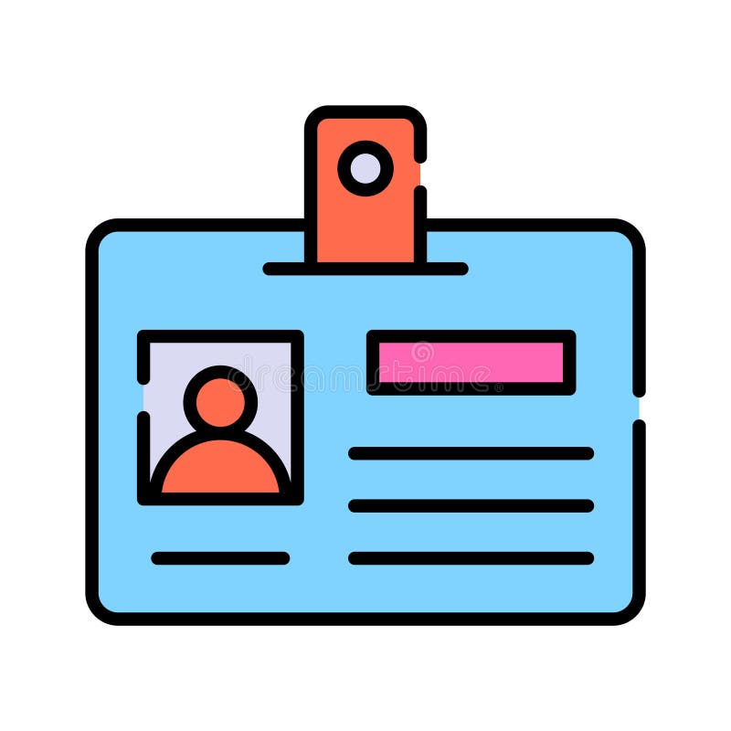 Id Card stock vector. Illustration of vector, access - 338452205