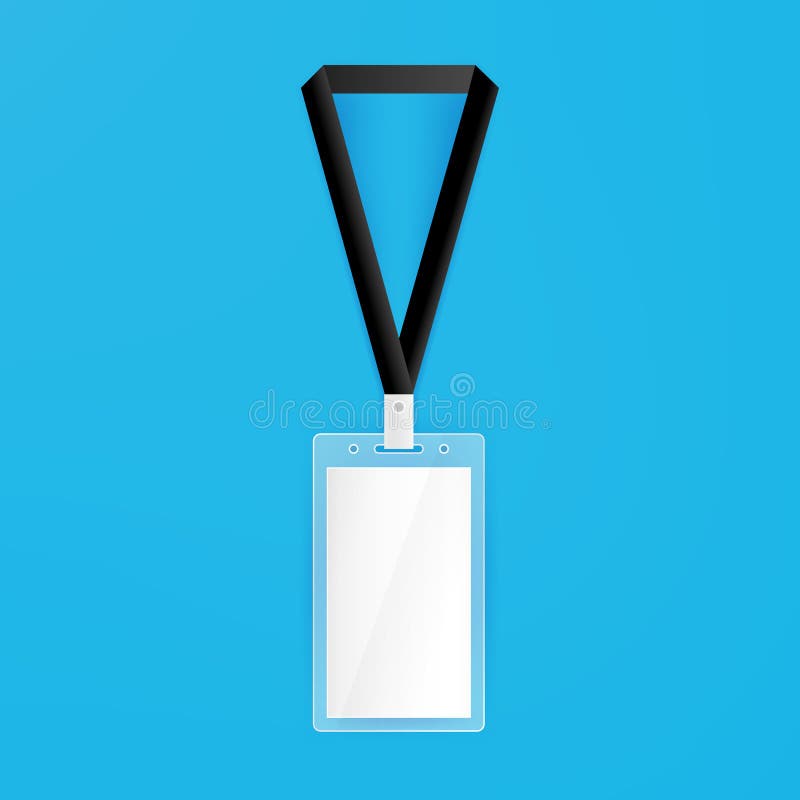 Id Card Empty Mockup stock vector. Illustration of mock - 77194600